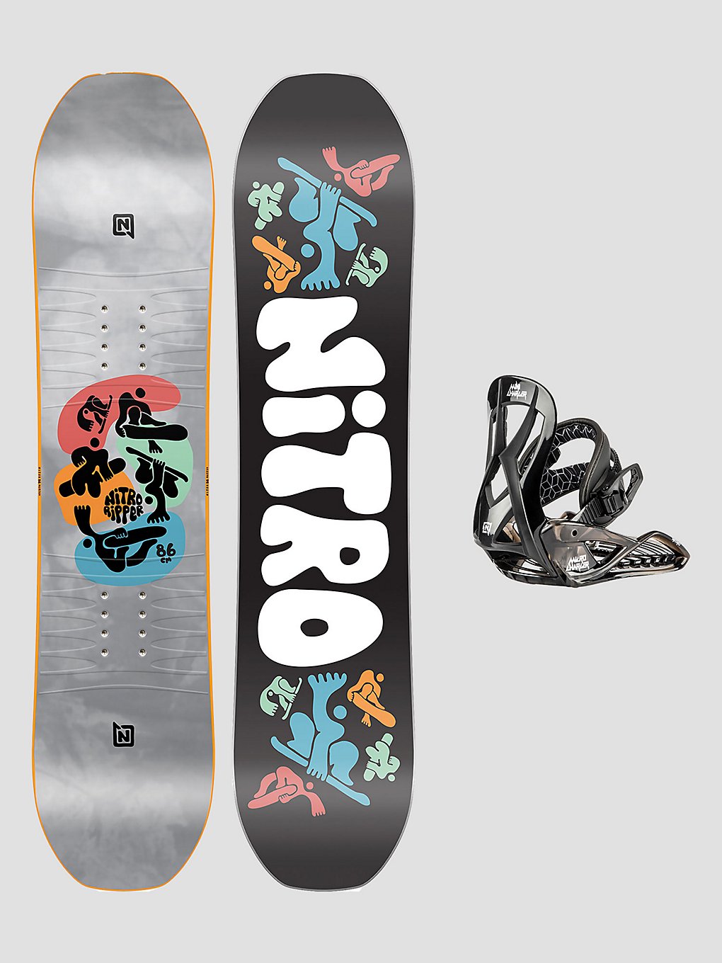 Nitro Ripper Kids + Charger Micro Set 2025 Kids Snowboard-Set uni ...